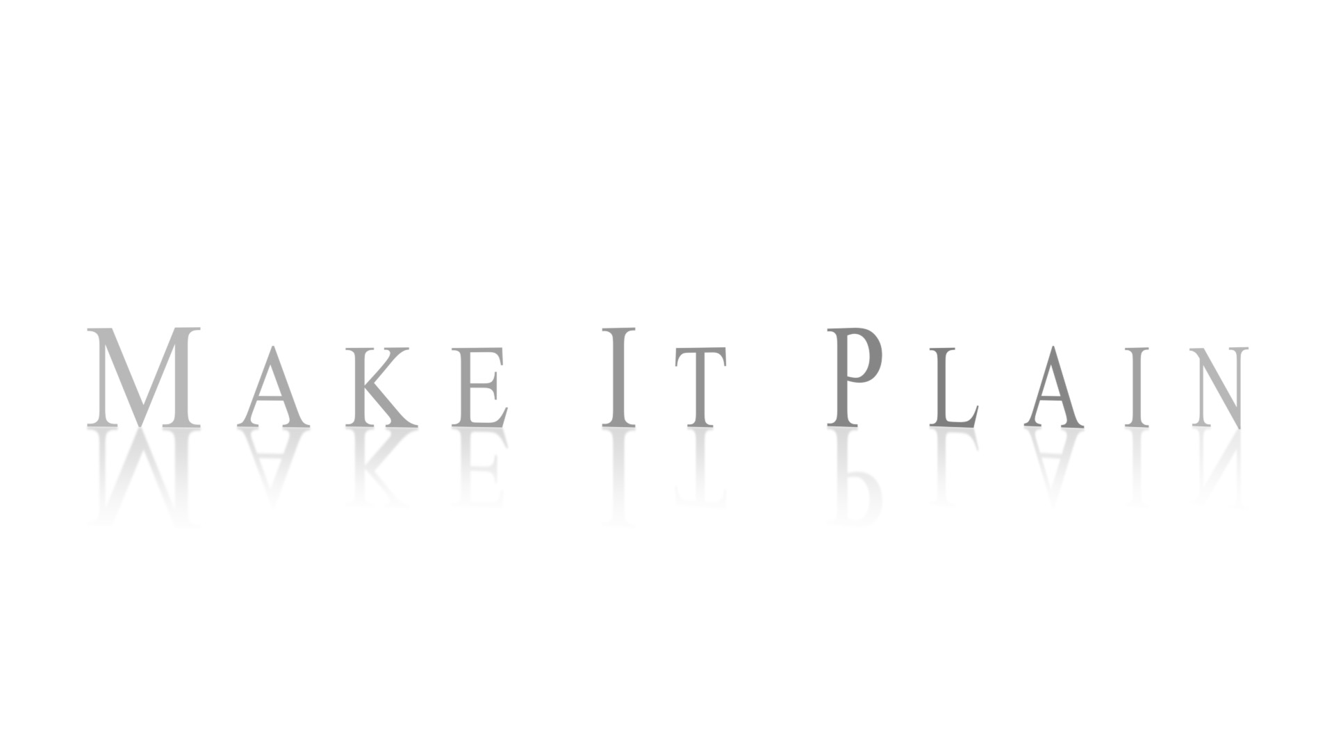 Make It Plain - Hope Baptist Church